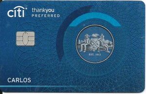 Bank Card: Citi Preferred Blue (Citibank, United States of AmericaCol ...