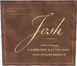 Etiqueta de bebida: Josh Cabernet Sauvignon (Joseph Carr - Josh Cellars ...