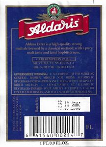 Drink Label: Aldaris Stiprais Lager (Aldaris, LatviaCol:LV-BEER-000118