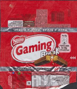 Chocolate Wrapper: Nestlé Kit Kat Gaming Break (Nestlé Chocoladen GmbH ...