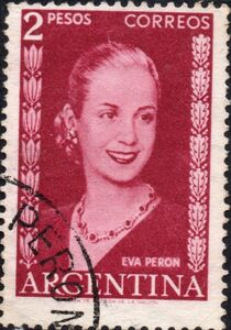 Timbre: Eva Perón (1919-1952) (Argentine) (Eva Perón) Mi:AR 605,Sn:AR 613,Yt:AR 531,Sg:AR 848 ...