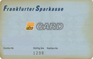 Bank Card: Frankfurter Sparkasse Card (Frankfurter Sparkasse, Germany ...