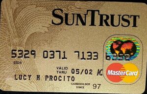 Bank Card: Sun Trust (MBNA America Bank, United States of AmericaCol:US ...