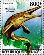 Stamp: Mosasaurus hoffmanni (Niger(Prehistoric Water Animals (2019)) Yt ...