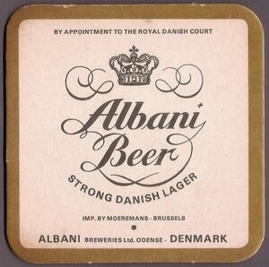 Beer Coaster: Albani (Albani Bryggerierne, DenmarkCol:DK-001382
