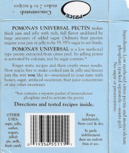 Food Label: Pomona's Universal Pectin (Pomona's Universal Pectin ...