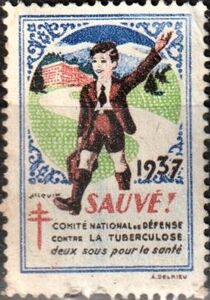 Stamp: Tuberculose Charity. Healthy Schoolboy. Saved (France ...