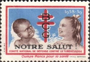 Stamp: Tuberculose Charity. BCG Vaccination. Our saviour. (France ...