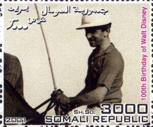 Stamp: 100th Birthday of Walt Disney (Somalia: Illegal Stamps(Icons of ...