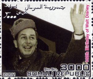 Stamp: 100th Birthday of Walt Disney (Somalia: Illegal Stamps(Icons of ...