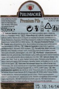 Drink Label: Perlenbacher (Lidl Hellas & Co O.E., GreeceCol:GR-BEER-000735