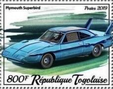 Stamp: Plymouth Superbird (Togo(Racing Cars) Mi:TG 10669,Yt:TG 7581,Col ...