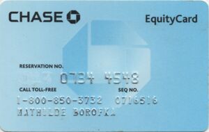 Bank Card: Equity Card (JPMorgan Chase Bank, United States of ...