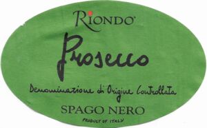 Drink Label: Riondo Prosecco Spago Nero (Cantine Riondo S.p.a ...