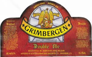 Drink Label: Grimbergen Double Ale (Alken-Maes S.A., BelgiumCol:BE-BEER ...