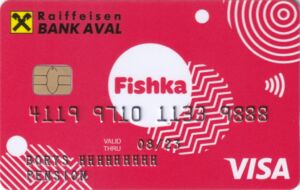 Bank Card: Card "Fishka" (Raiffeisen Bank Aval, UkraineCol:UA-VI-0592.05