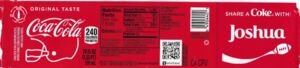 Drink Label: Coca-Cola Joshua (Coca-Cola Company, United States of ...
