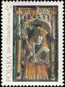 Stamp: King Jan Olbracht (Poland(Masterpieces of Polish art) Mi:PL 2349 ...