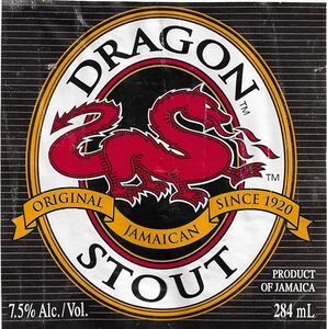 Etiqueta de bebida: Dragon Stout (Desnoes & Geddes, JamaicaCol:JM-BEER ...