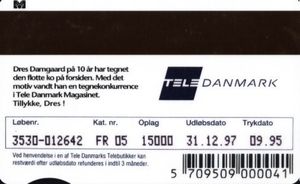 Phonecard: Tele Danmark Magazine (Fyns Telefon, Denmark(Fyn Advertising ...