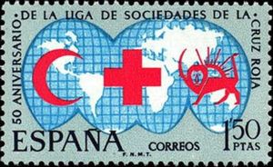 Stamp: International Red Cross (SpainMi:ES 1813,Sn:ES 1571,Yt:ES 1582 ...