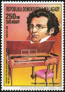 Stamp: Franz Schubert (Madagascar) (Composers) Mi:MG 1143A,Sn:MG 870,Yt ...