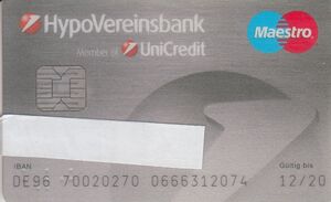 Bank Card: Hypovereinsbank Maestro (HypoVereinsbank AG, Germany ...