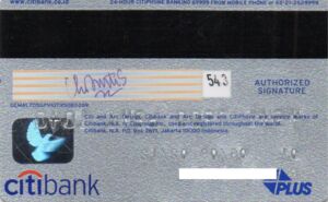 Bank Card: Citi (Citibank, IndonesiaCol:ID-VI-0066