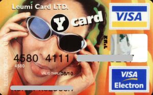 Bank Card: Leumi Card Y card (Leumi Bank, IsraelCol:IL-VE-0004.02