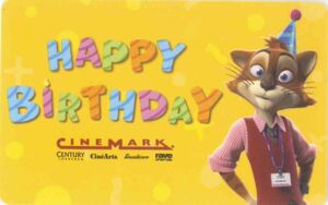 Gift Card: Happy Birthday Cat (Cinemark, United States of America ...