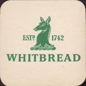 Beer Coaster: Whitbread (Whitbread, United Kingdom of Great Britain ...