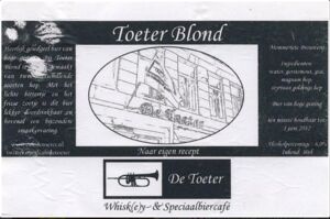 Drink Label: Toeter Blond (Mommeriete Brouwerij, NetherlandsCol:NL-BEER ...