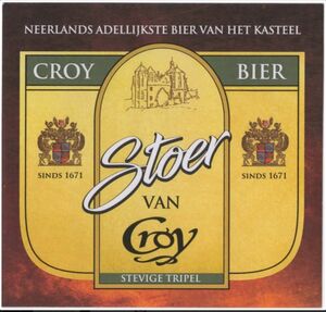 Drink Label: Croy Stoer Tripel (Brouwerij Croy Bier, NetherlandsCol:NL ...