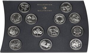 Coin: 25 Cents (Set 2000 12-Coin & Medallion Millennium Quarter Series ...