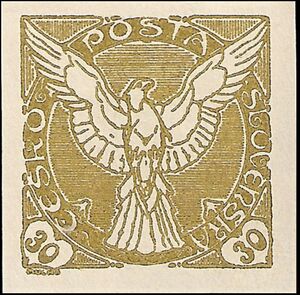 Stamp: Flying Falcon - Windhover (Czechoslovakia(Newspaper Stamps) Mi ...