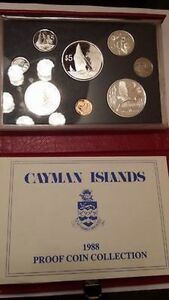 Coin: Various Dollars (Proof set 1988) (Cayman Islands(1972~Today ...