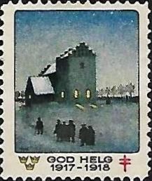 Stamp: God Helg 1917/18 (Sweden: Cinderella Stamps(Tuberculosis Charity ...