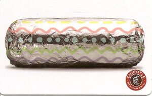 Gift Card: Colorful Burrito Wrap (Chipotle, United States of America ...
