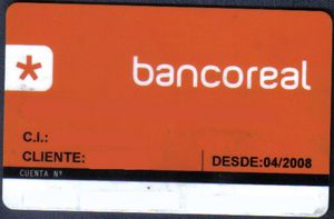 Bank Card: Banco Real (Banco Real, VenezuelaCol:VE-GM-0021.01