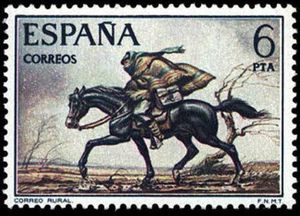 Stamp: Rural Mail (Spain(Postal service) Mi:ES 2224,Sn:ES 1956,Yt:ES ...
