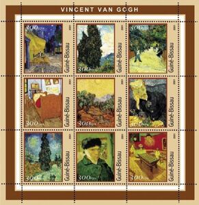 Stamp: Vincent van Gogh (Guinea-Bissau(Vincent van Gogh (2001)) Mi:GW ...