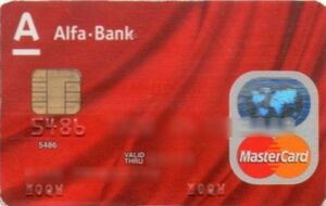 Bank Card: Alfa-bank Red (Alfa-bank, Russia) Col:RU-MC-0057.05