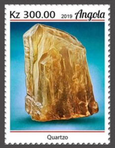 Stamp: Quartz (Angola(Minerals (2019)) Col:AO 2019-185