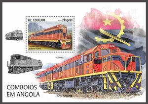 Stamp: Angolan Lokomotive SDD6 (Angola(Locomotives (2019)) Col:AO 2019-207
