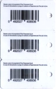 Functional Card: Per Te (3 mini-card) (Shops - Supermarkets, Italy(Pam ...