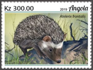 Stamp: Southern African Hedgehog (Atelerix frontalis) (Angola(Southern ...