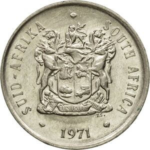 Coin: 20 Cents (South Africa(1961~1994 - First Republic - Circulation ...
