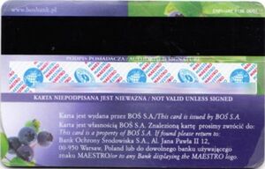 Bank Card: Maestro Standard (Bank Ochrony Środowiska, PolandCol:PL-MS ...