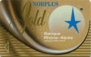 Bank Card: Norplus Gold (Banque Rhône-Alps, FranceCol:FR-GM-0078