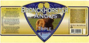 Drink Label: Bronckhorster Angus Tripel (Brouwerij Rodenburg ...